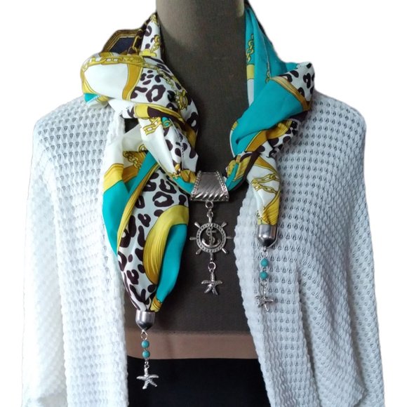 Sophie's Original | Accessories | Jeweled Scarf Necklace By Sophie ...